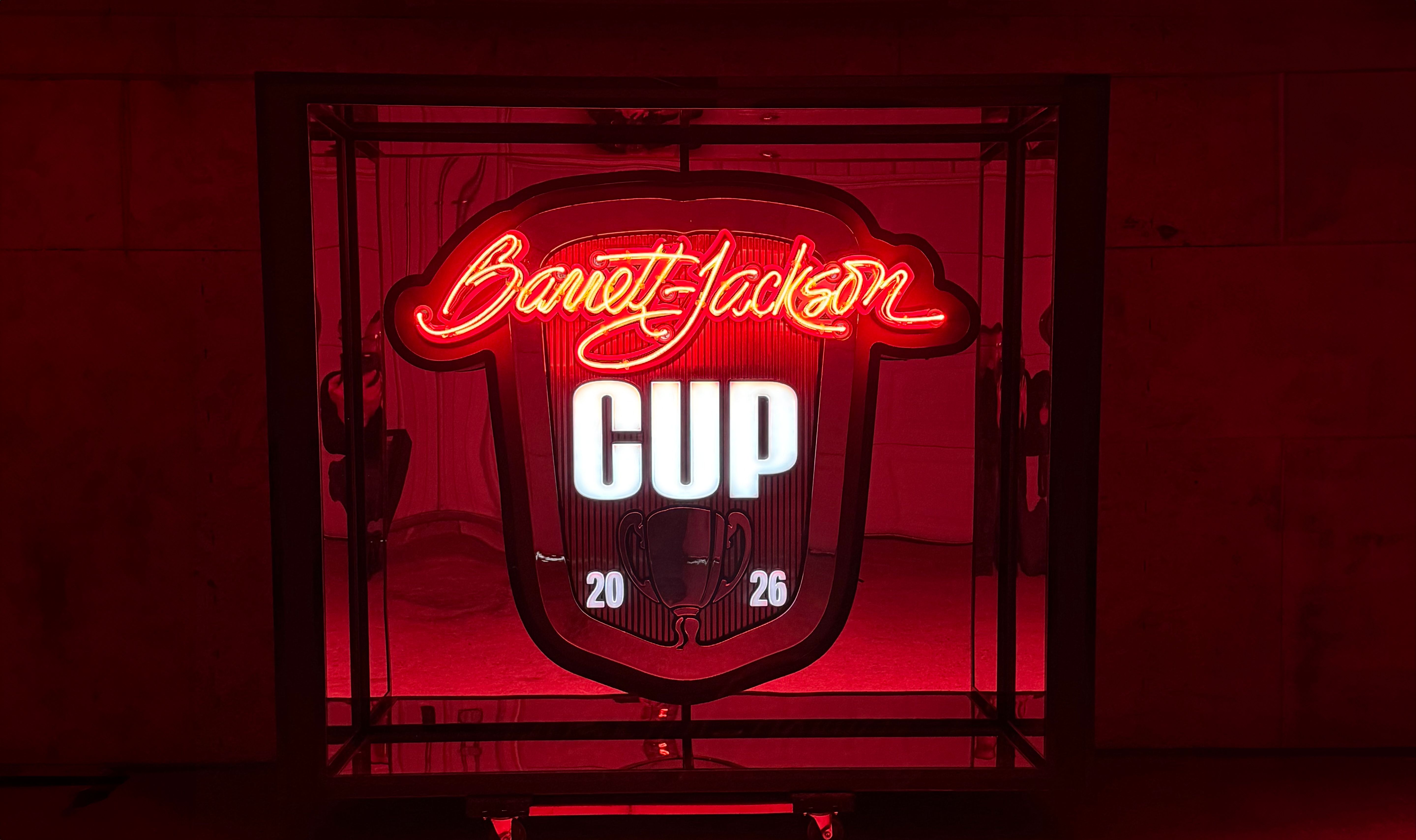 NEON FOR THE WIN: A One-of-a-Kind Barrett-Jackson Cup Sign ...