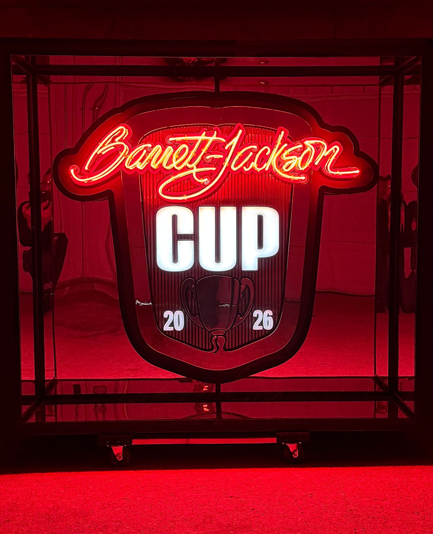 NEON FOR THE WIN: A One-of-a-Kind Barrett-Jackson Cup Sign ...